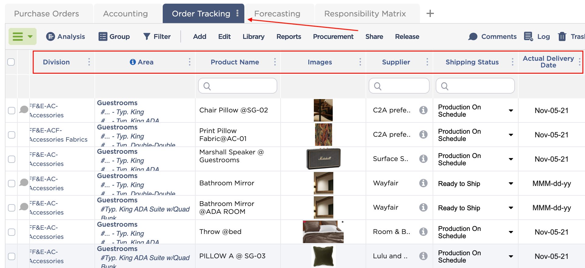 How Top Hospitality Designers Build Their FF&E Specification Templates