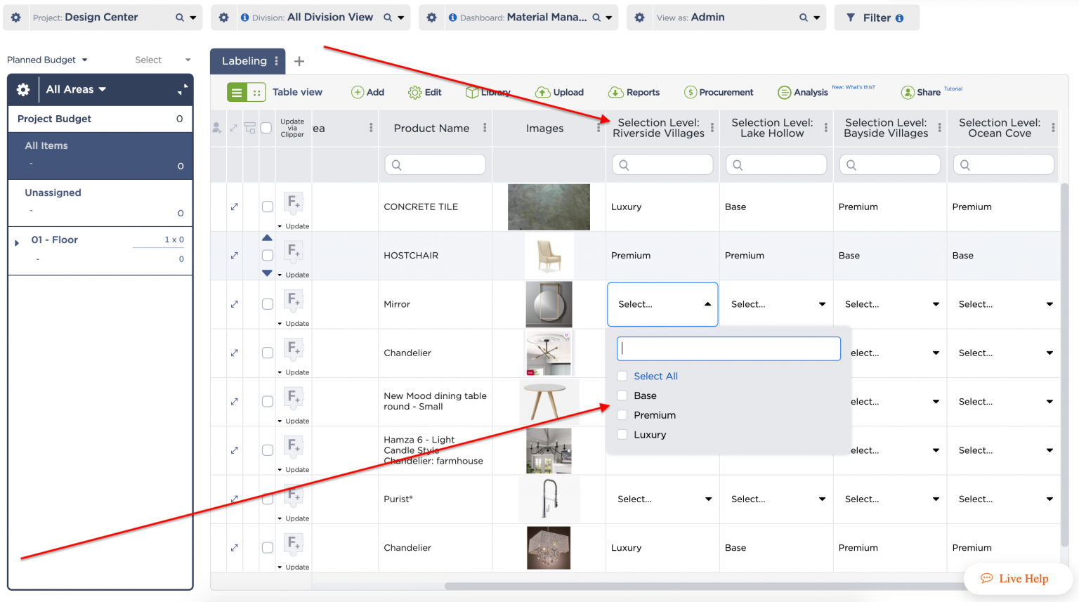 How to Create Project Templates and Product Selection Catalogues
